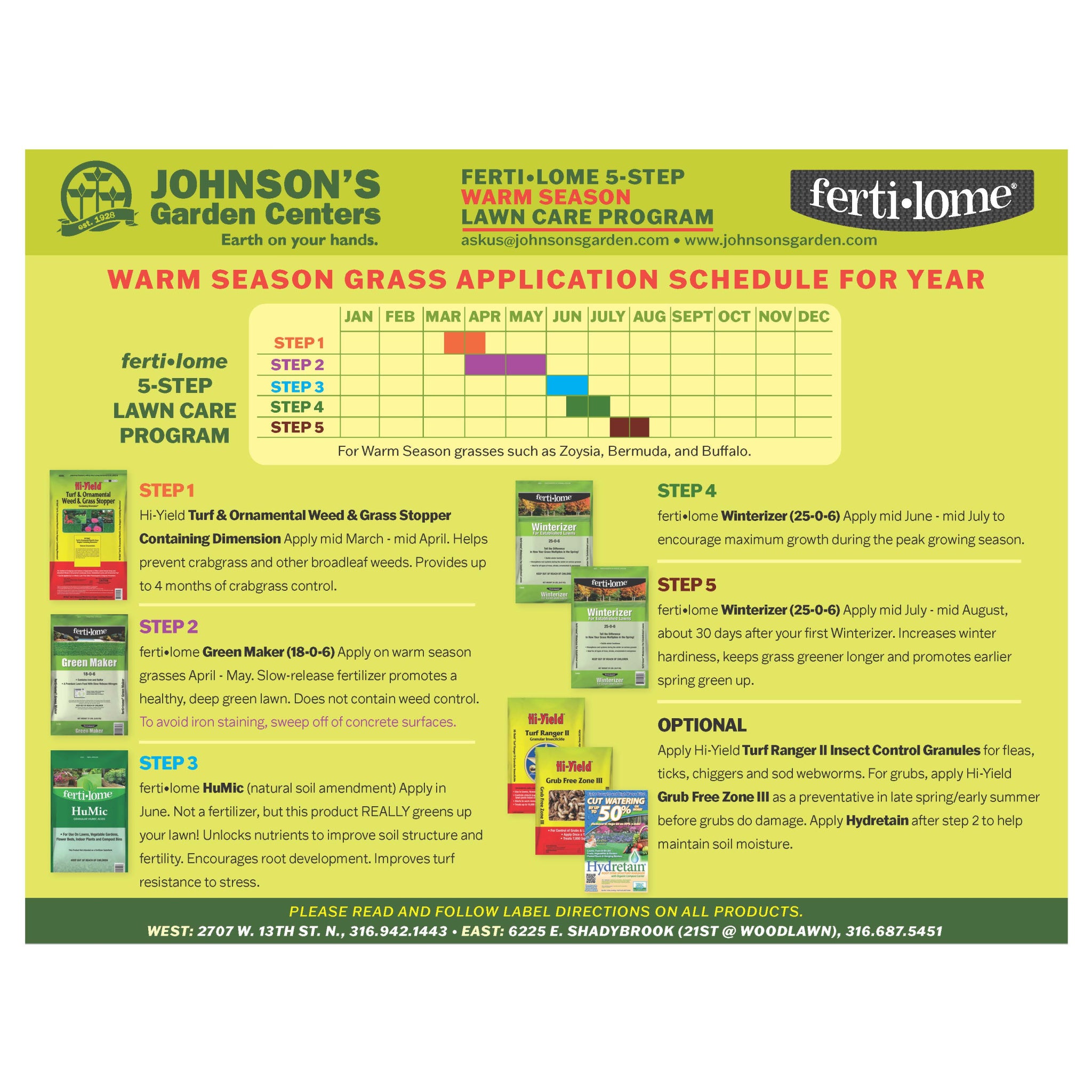 Warm Season Lawn Care Program (5K) – Johnson's Garden Centers